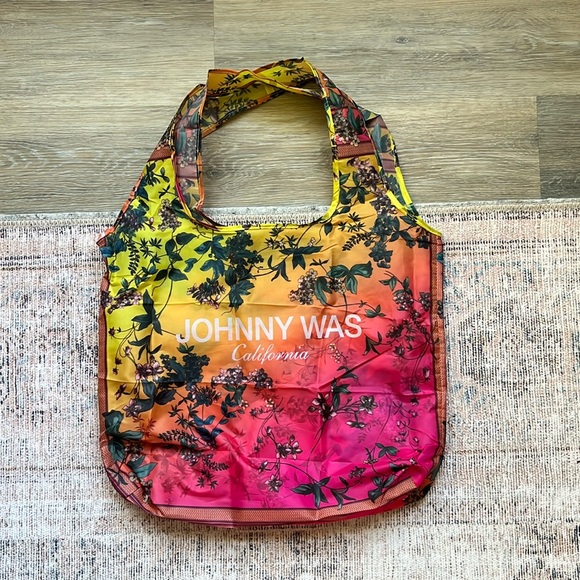 Johnny Was | Bags | Johnny Was Packable Nylon Tote Bag | Poshmark